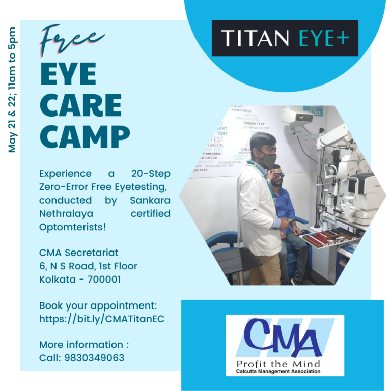 CMA Titan Eye+ Free Eye Care Camp – Calcutta Management Association (CMA)